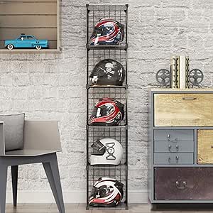 Amazon.com: ZXXDSGHUS Metal Motorcycle Helmet Stand Floor Standing Rack ...