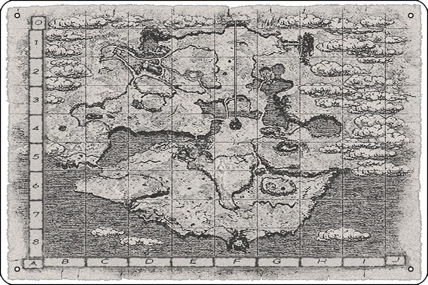 Amazon.com : Shadow of the Colossus map Poster 8 x 12 Inch Funny Metal ...