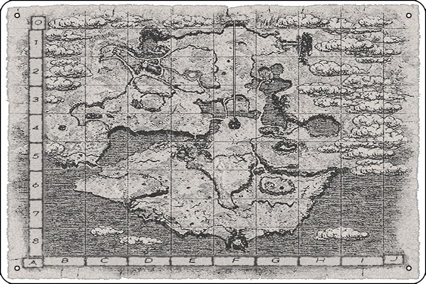 Amazon.com : Shadow of the Colossus map Poster 8 x 12 Inch Funny Metal ...