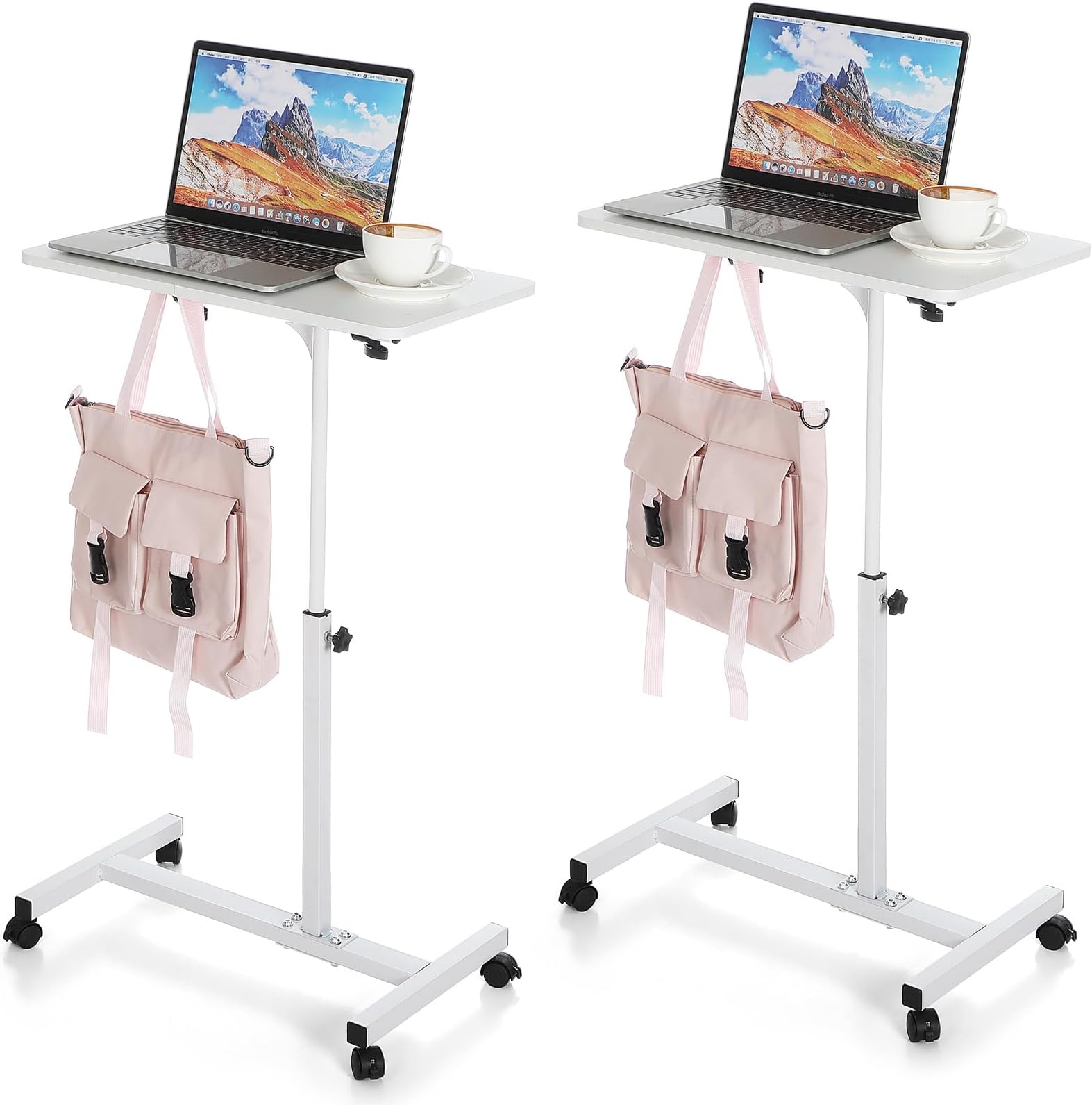 Amazon.com: AMUSIGHT Mobile Standing Desk Adjustable Height, Sit Stand ...