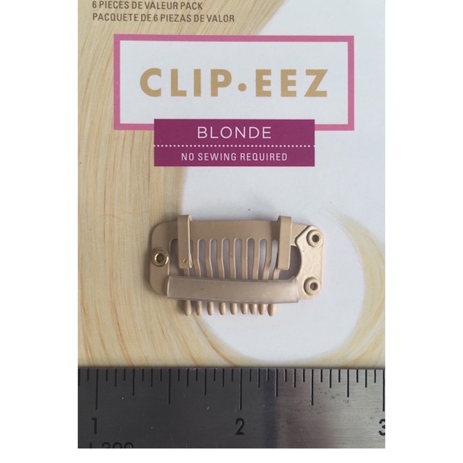 Amazon.com : CLIP-EEZ No SEWING Need Wig CLIP Blonde : Beauty ...