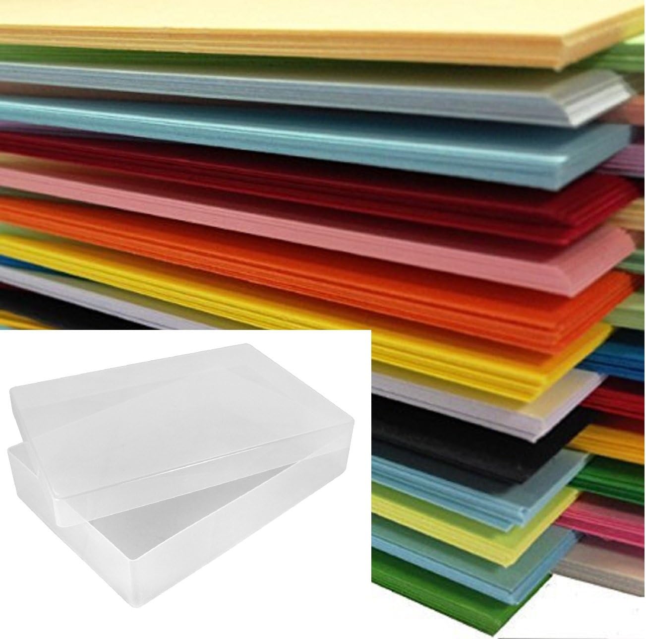 A4 Coloured Paper 500 Sheet Ream Supplied in a Weston® Clear Plastic ...