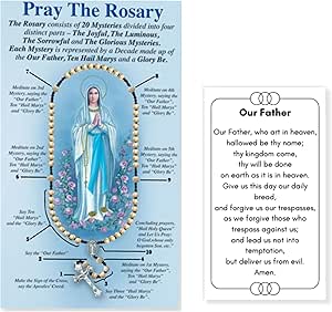 Amazon.com : Holy Lines Pray The Rosary' Pamphlet – 8-Page Card Stock ...