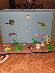 Amazon.com: OuMuaMua 42pcs Sea Animal Figure Toys Plastic Small Ocean ...