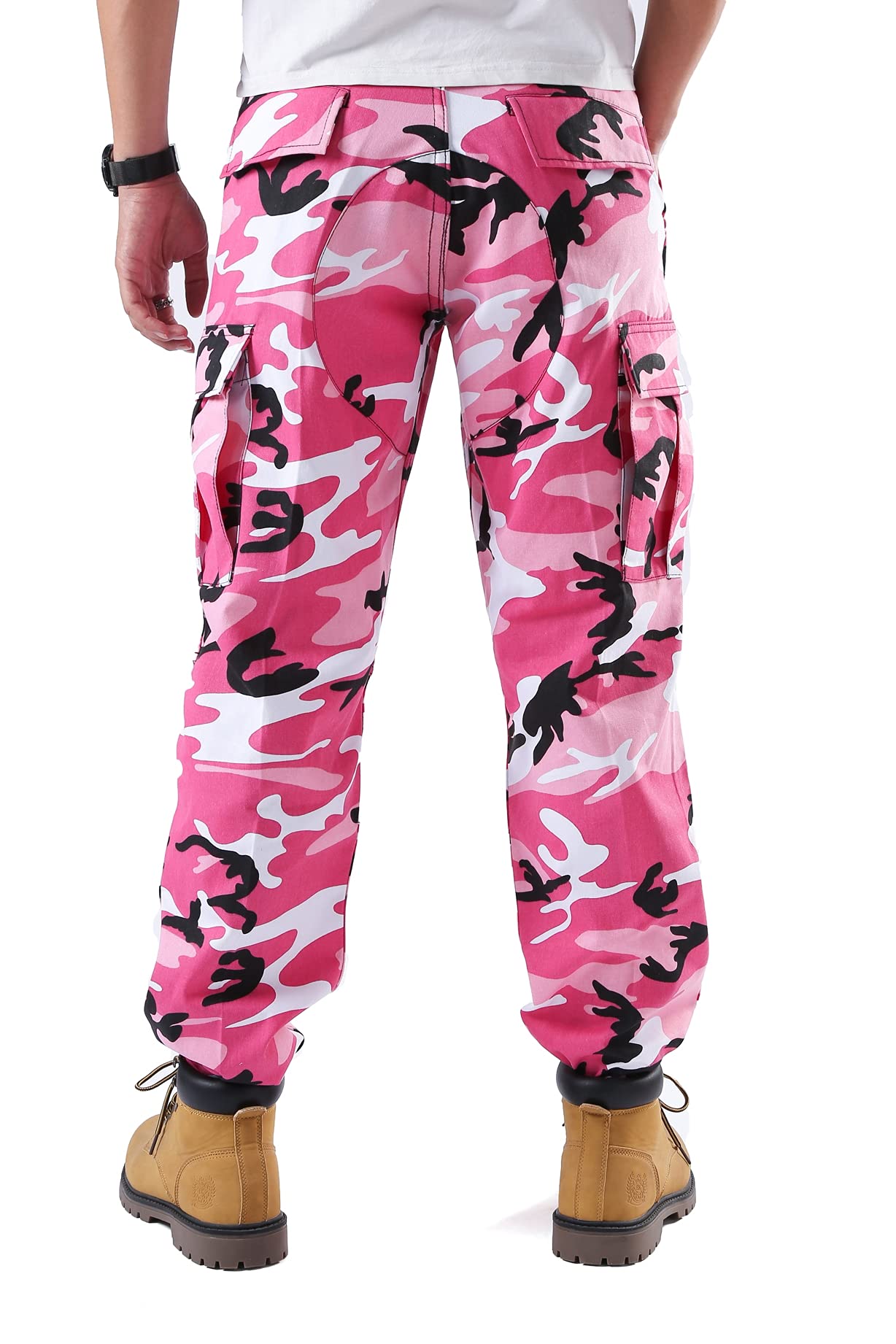 Snapklik.com : BACKBONE Mens Fashion Bright Camouflage Cargo Pants ...