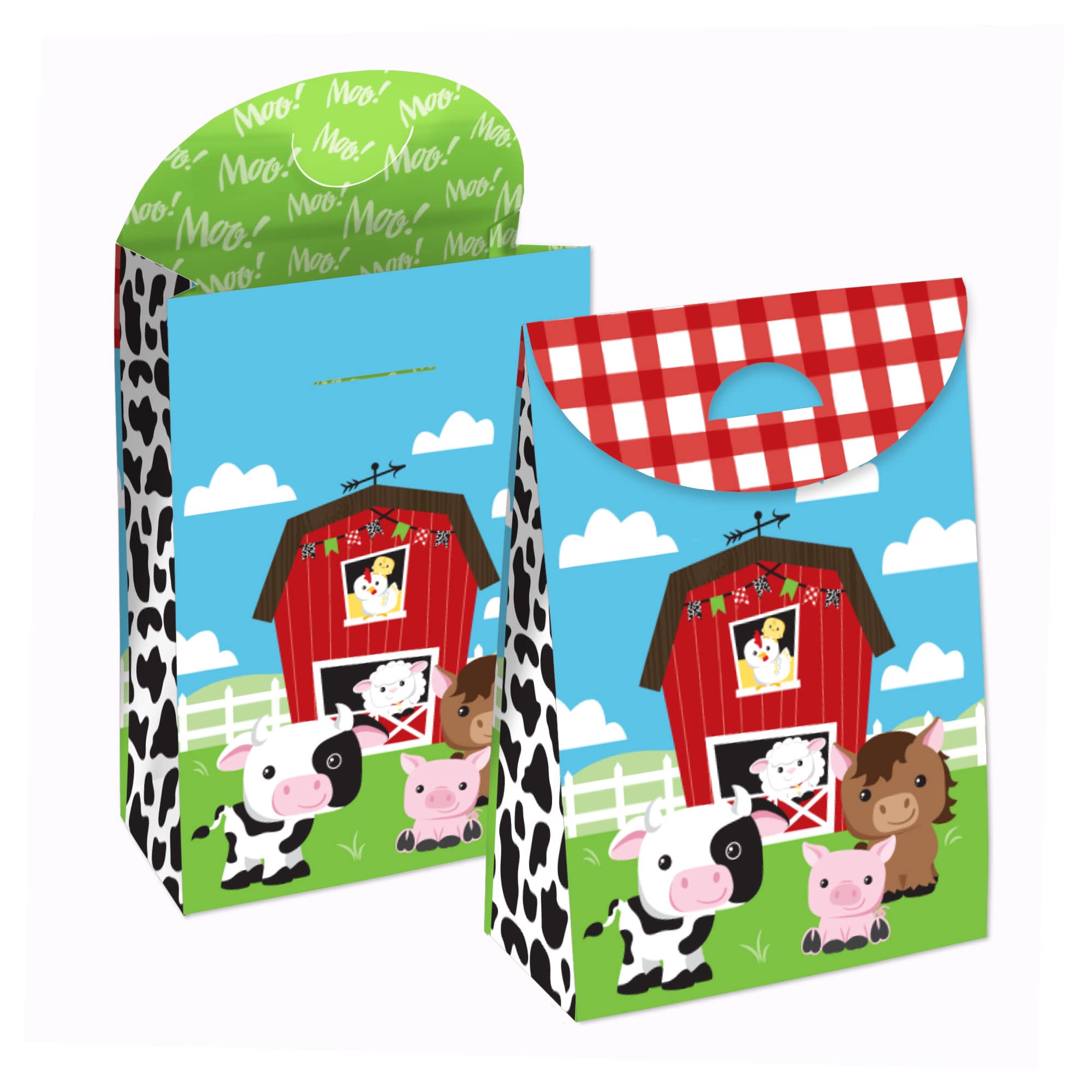 Amazon.com: Big Dot of Happiness Farm Animals - Barnyard Baby Shower or ...