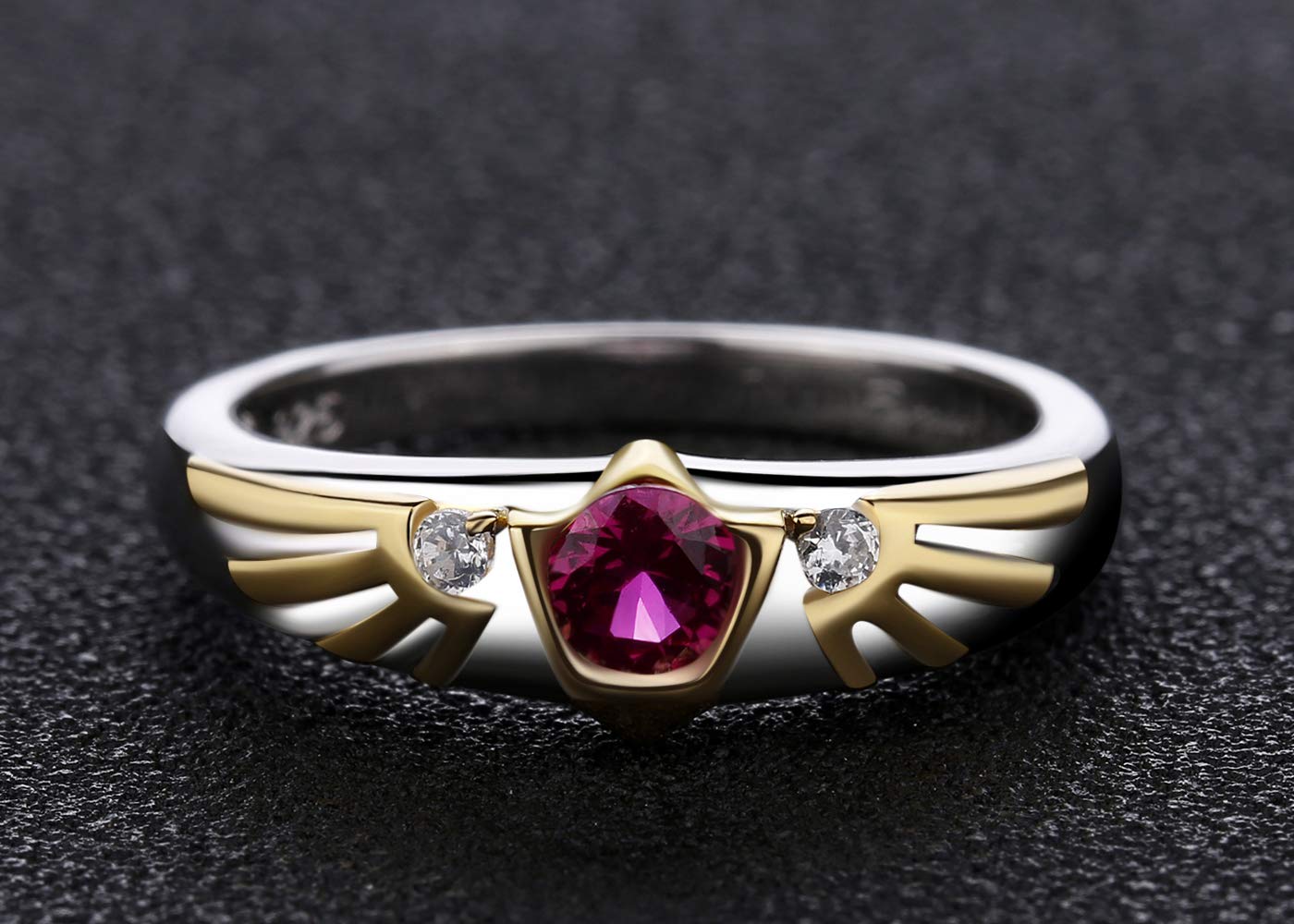 Buy Goron's Ruby, Hylian Shield Inspired Ring Online at desertcart BAHRAIN