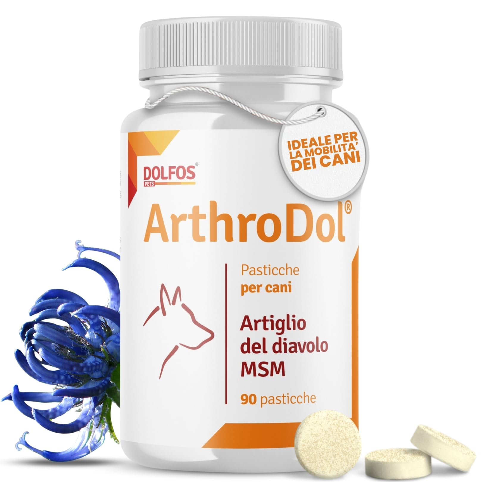 Dolfos Pets ArthroDol Integratore Articolazioni Cane, Antinfiammatorio ...