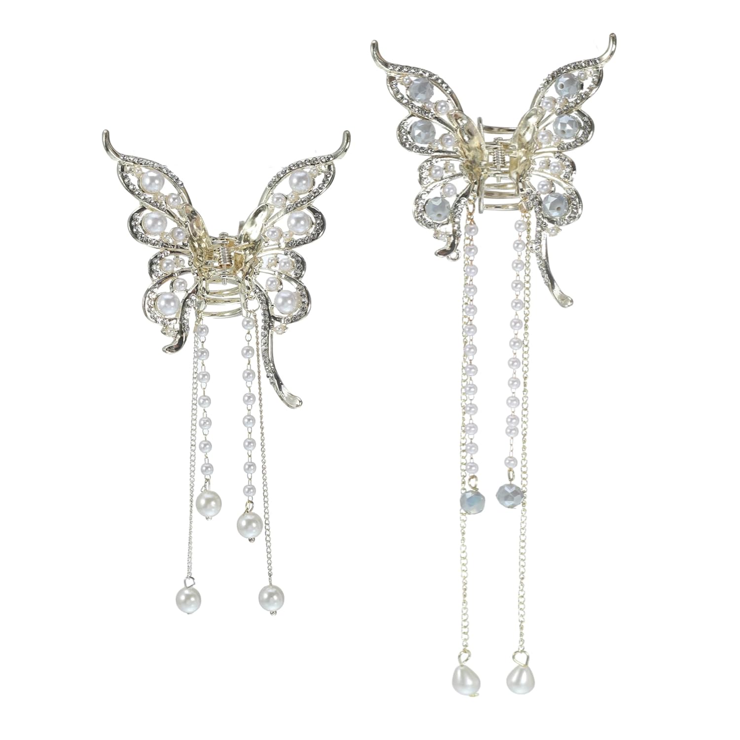 Amazon.com : VOCOSTE 2pcs Hair Clip, Classic Butterfly Tassel Hair Clip ...