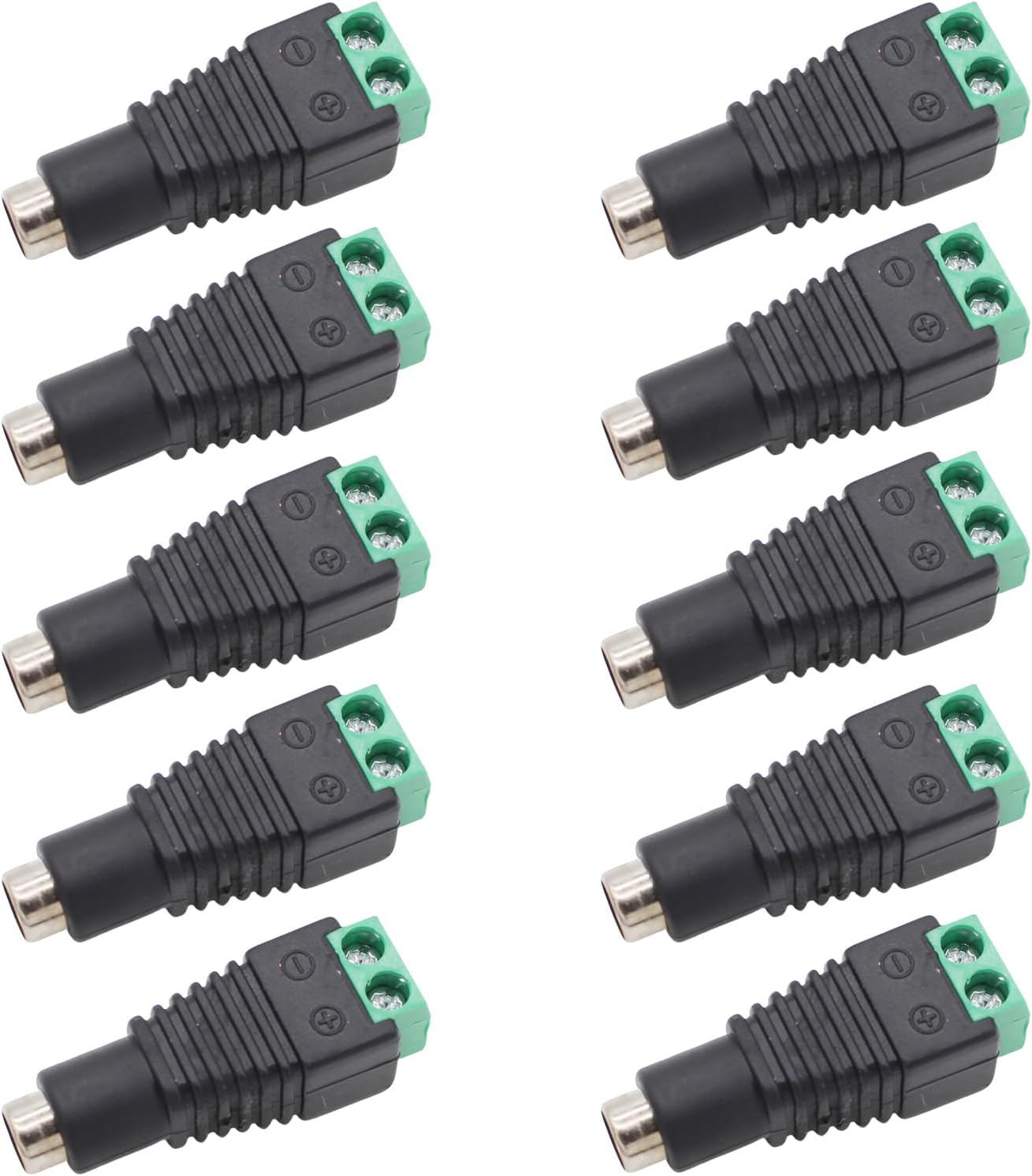 Amazon.com: DAYKIT 10 Pairs 12V Male+Female 2.1x5.5MM DC Power Jack ...