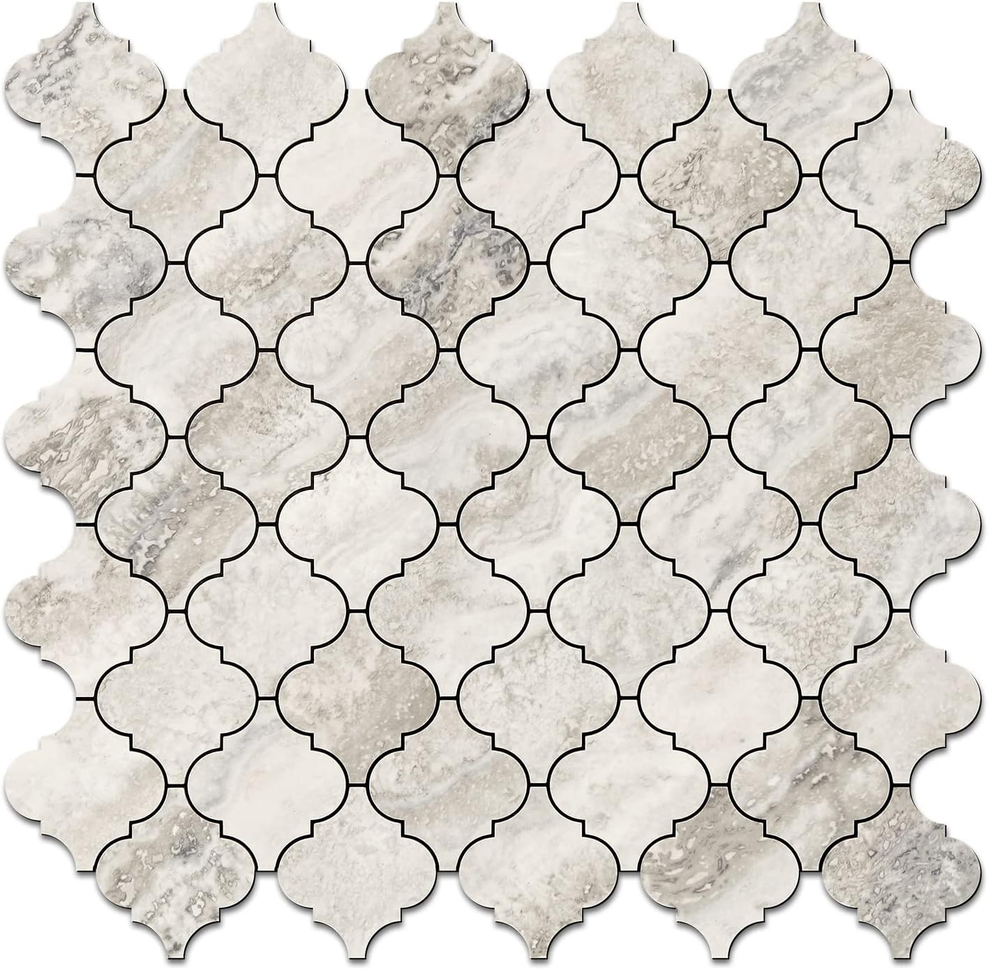 Bianco Arabesque 6mm Ceramic Mosaic Tile - Amazon.com
