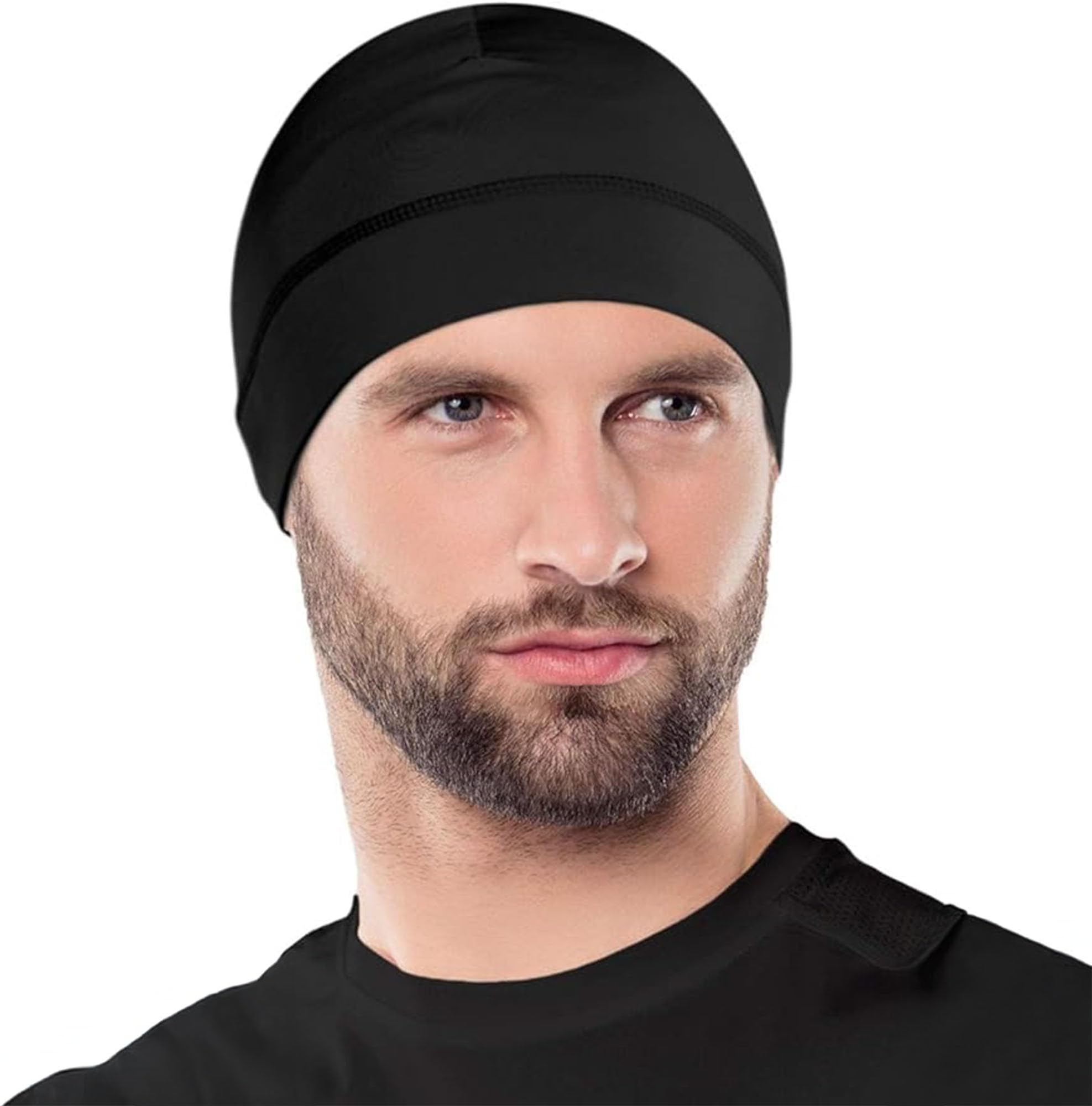Gajraj Men's Original Cotton Helmet Skull Cap (Black, Free Size ...
