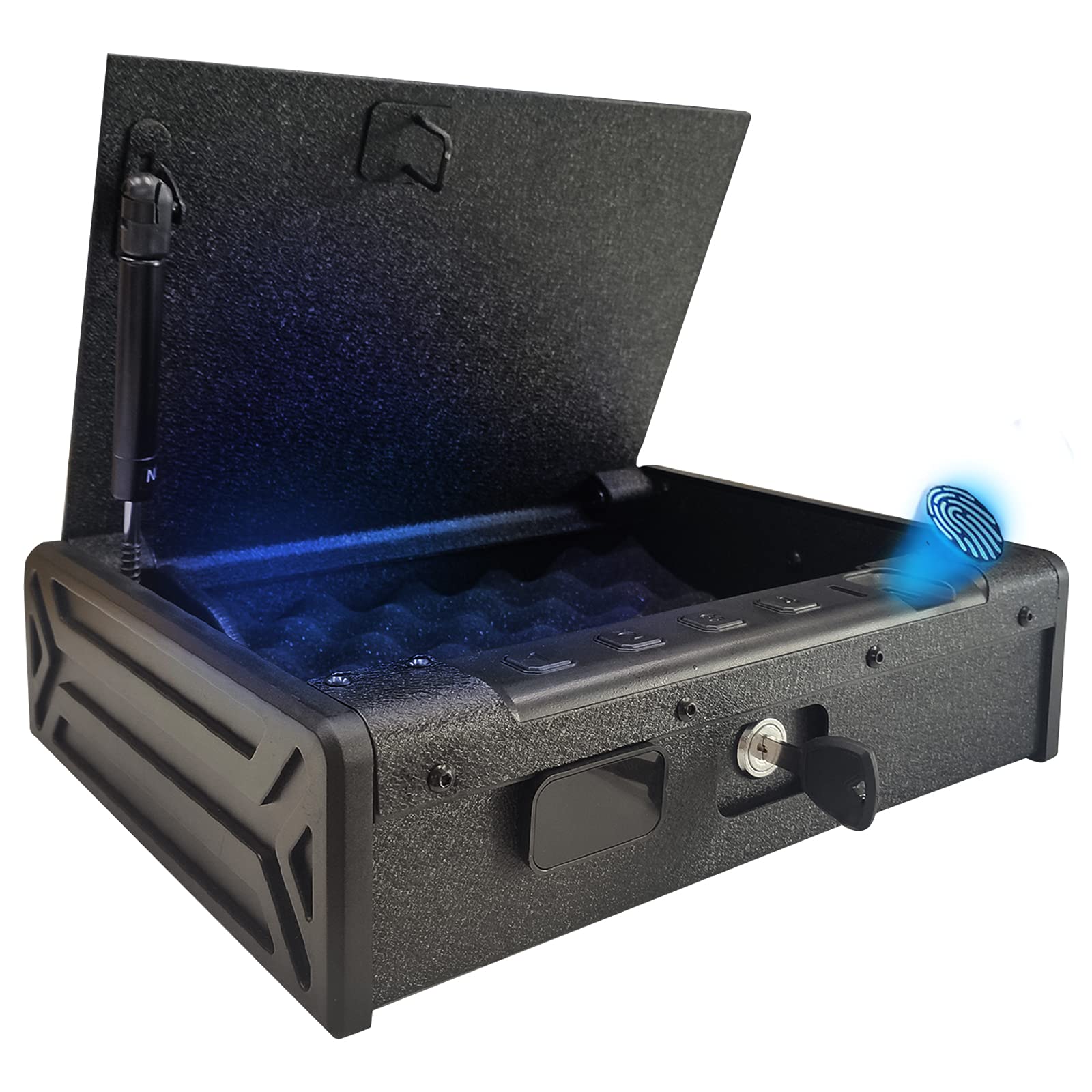 Buy KAER Biometric Safes for Pistols, Quick Access Biometric ...