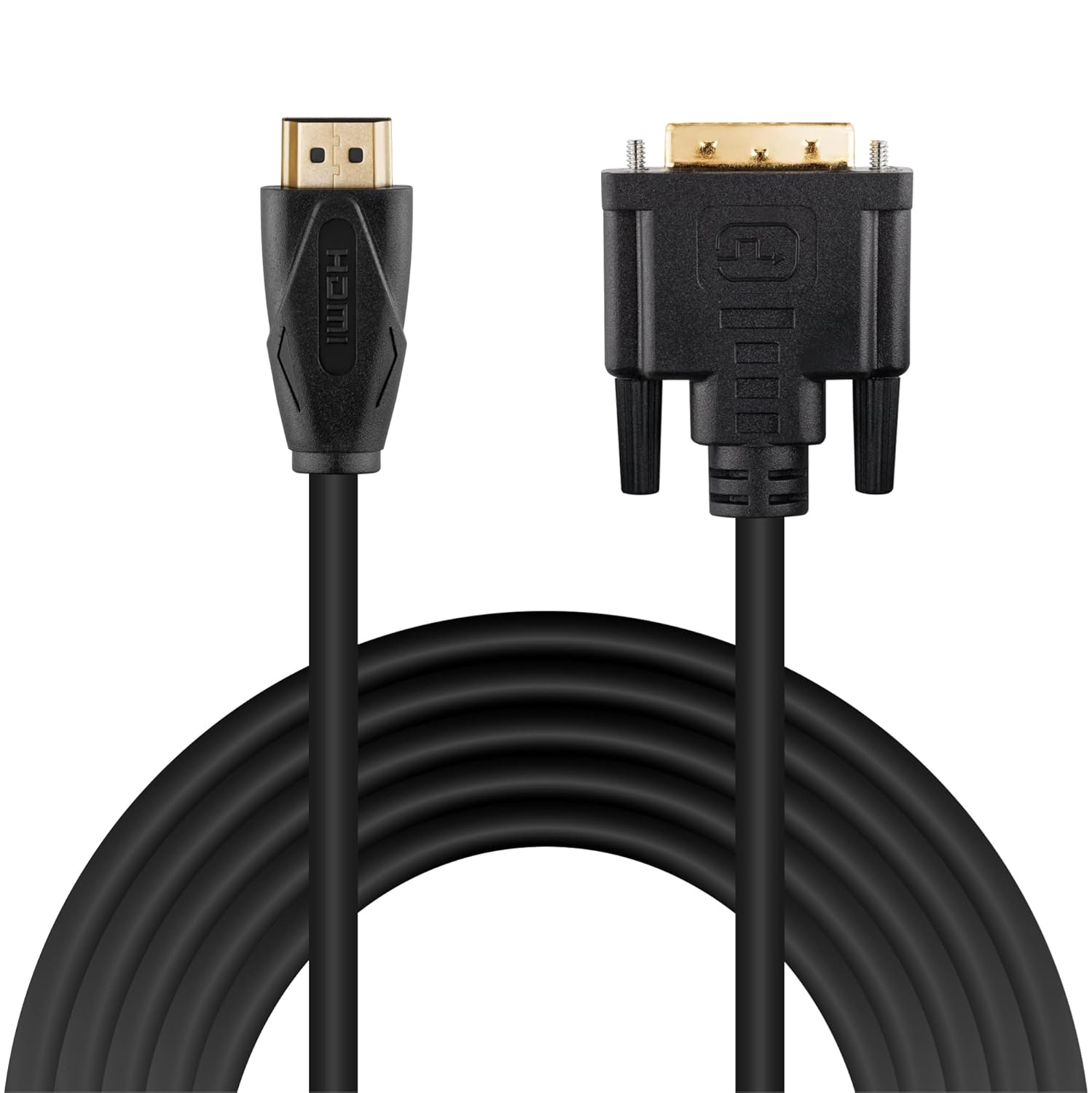 Amazon.com: DVI to HDMI Cable 10ft Long, HDMI to DVI Bi-Directional ...