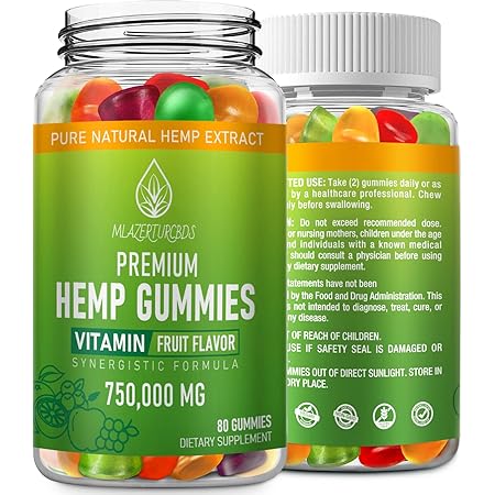 Amazon.com: Natural Hemp Gummies Advanced Extra Strength - High Potency ...