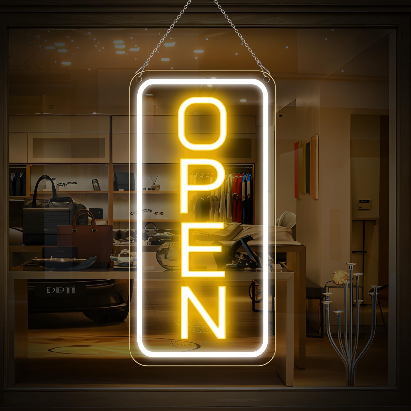 Amazon.com : 22.8"x 11.8" Ultra Bright 12V Neon Open Sign for Business ...