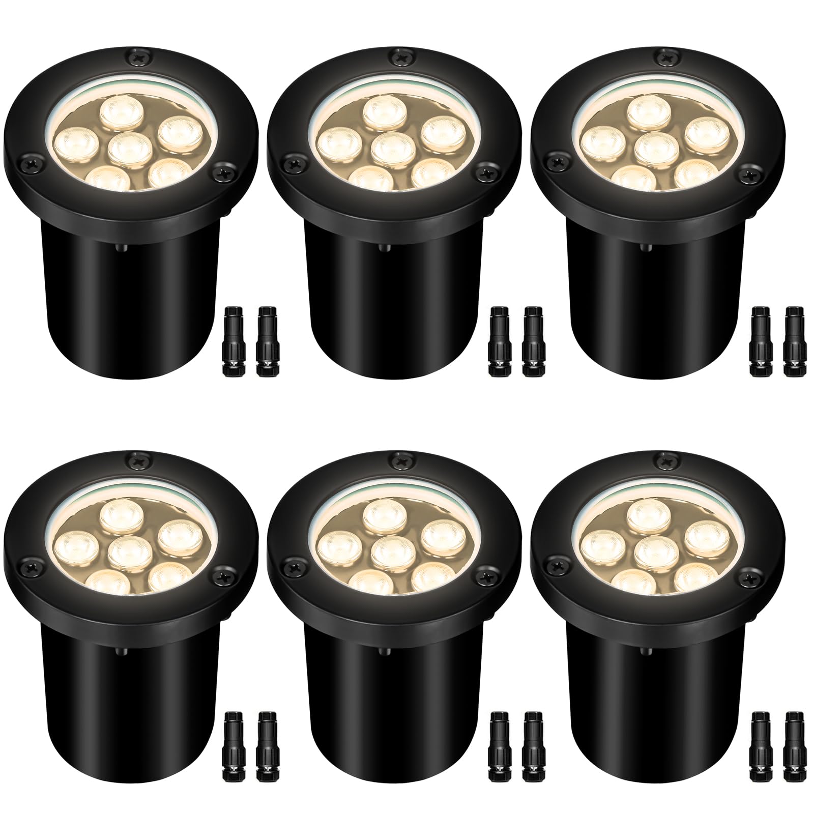 Amazon.com: AOAXL 6W Well Lights Landscape LED In Ground Outdoor, AC ...