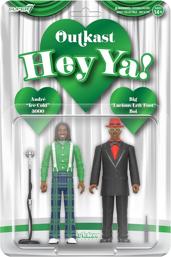 Amazon.com: Super7 Reaction Figure Outkast Big Boi and André 3000 (Hey ...