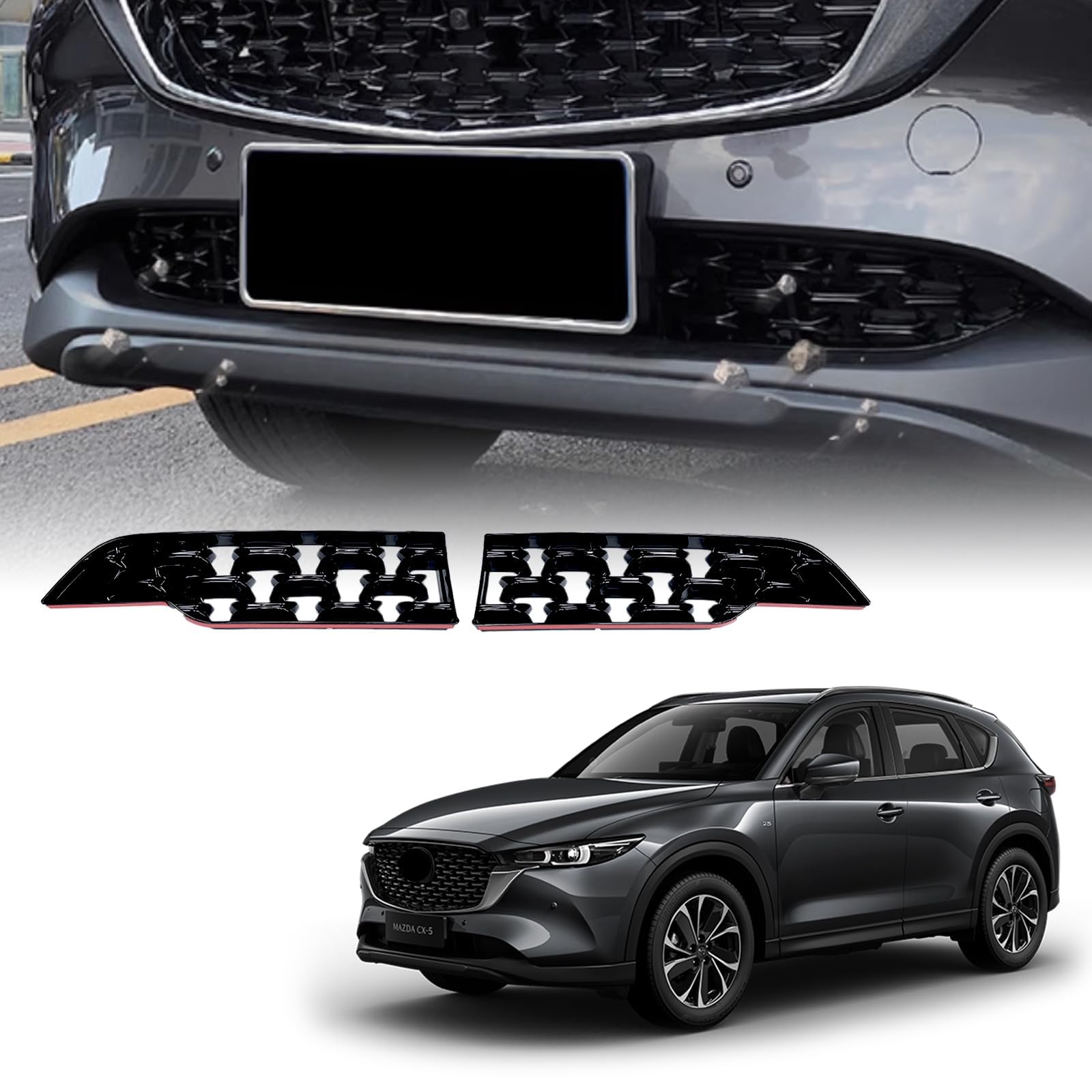 Amazon.com: Compatible with Mazda CX5 accessories Front Grill Mesh ...
