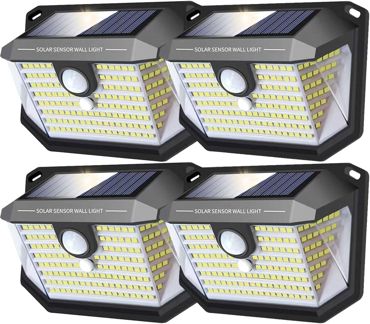 KALAHOL Solar Lights Outdoor 178 LEDs, Upgraded 3 Modes Solar Security ...