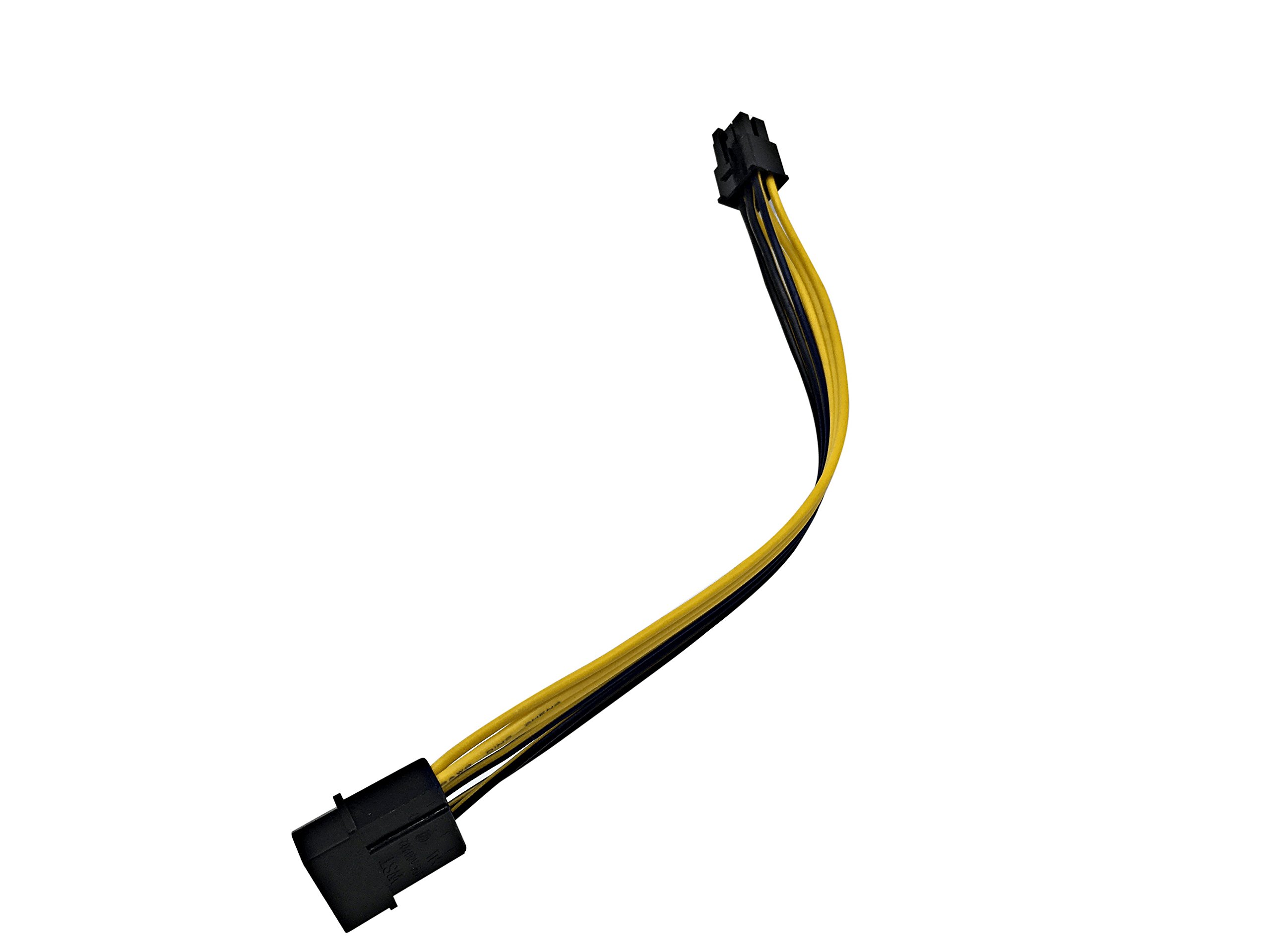 Buy Eyeboot (4 Pack) 4-Pin Male Molex Connector to PCI Express 6 Pin ...