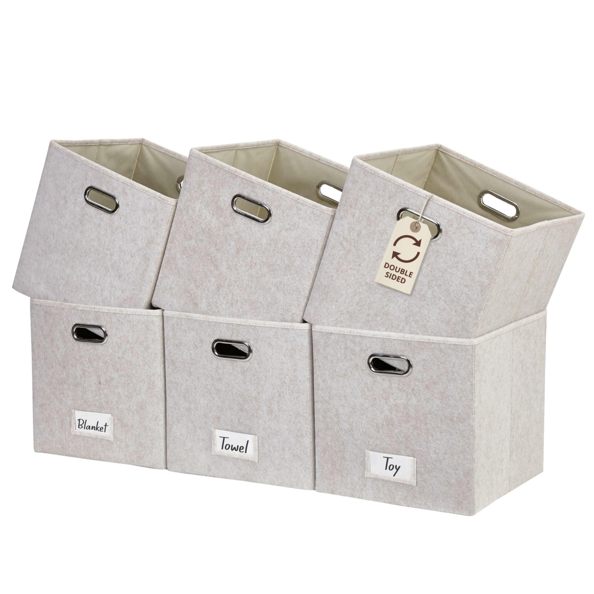 Amazon.com: DECOMOMO 13 inch Cube Storage Bins, Storage Cubes with ...