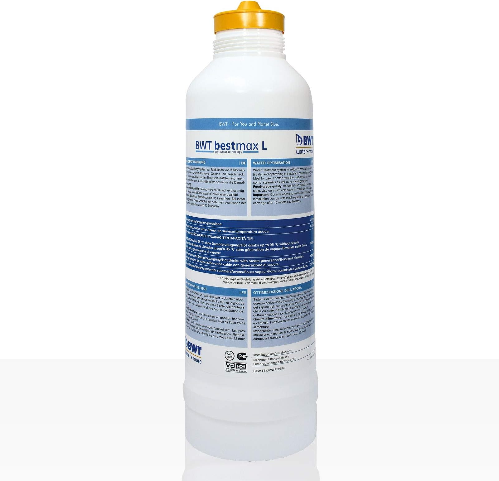 Amazon.com: BWT Bestmax Filter Cartridge L Size - Limescale Protection ...