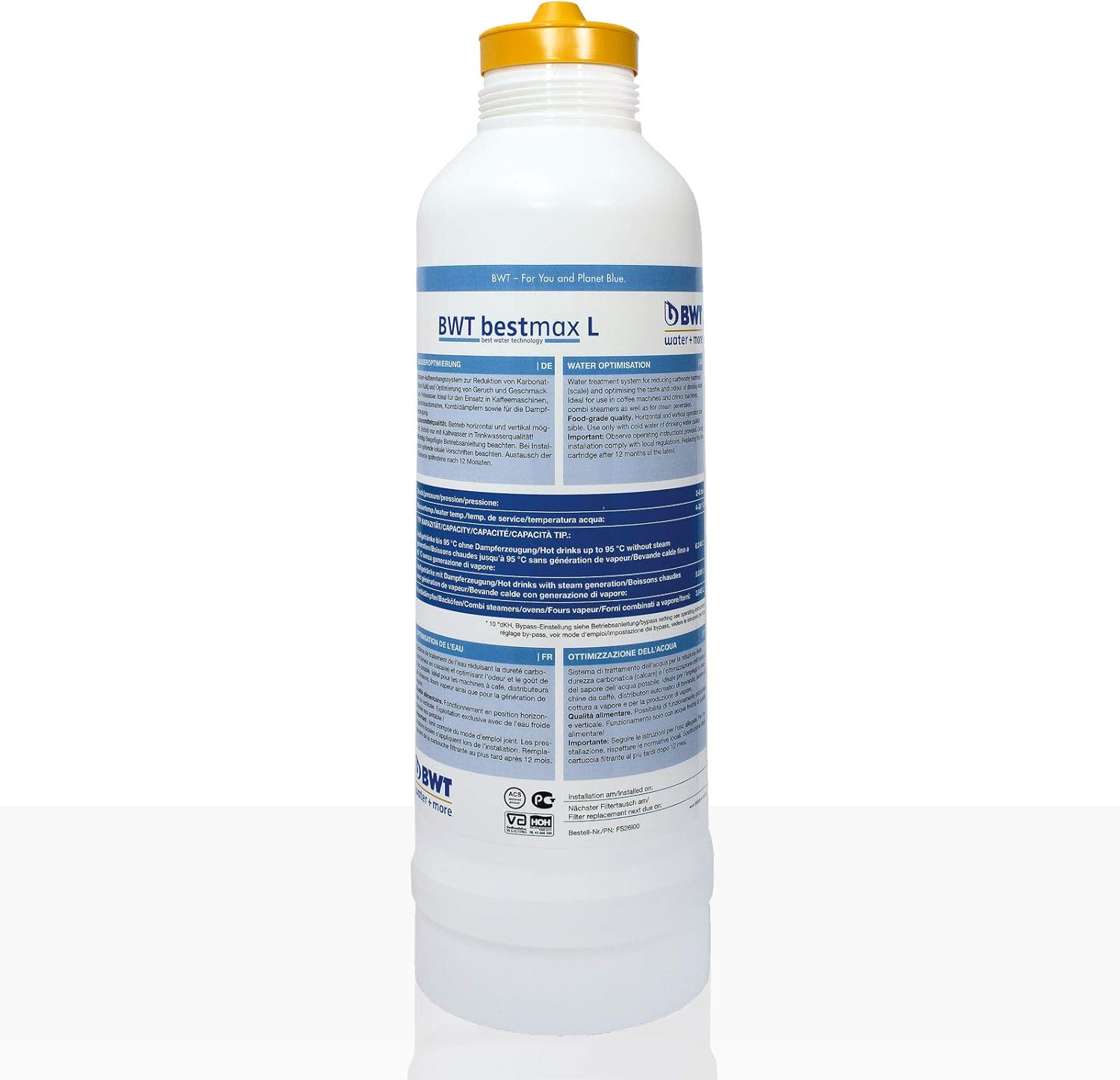 Amazon.com: BWT Bestmax Filter Cartridge L Size - Limescale Protection ...