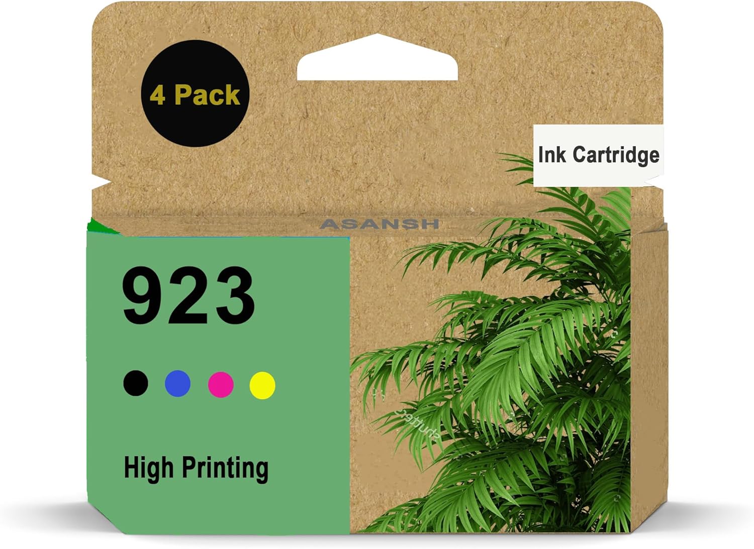 Amazon.com: ASANSH 4 Pack 923 Ink Cartridge Use for OfficeJet 8122e ...
