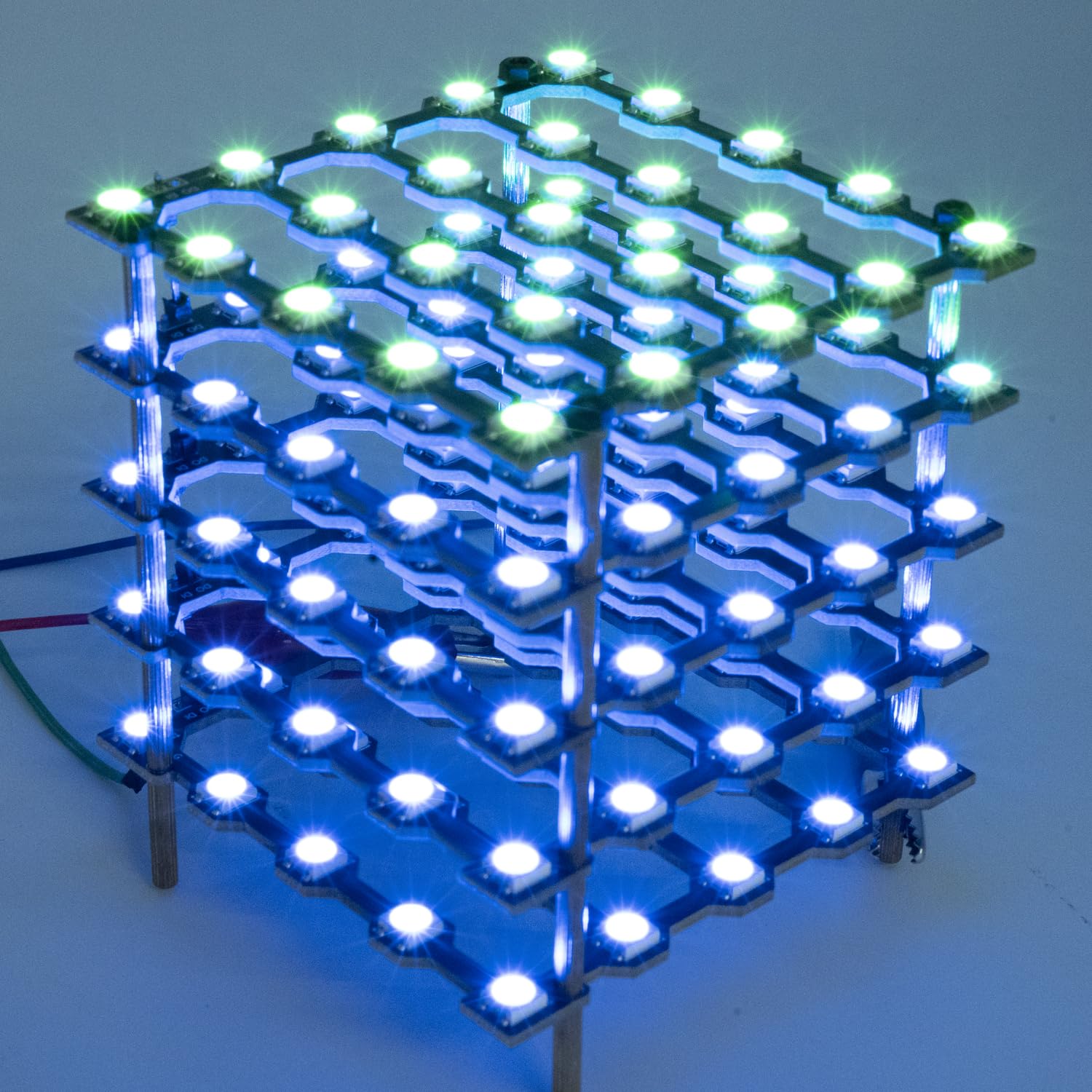 Treedix Led Cube 5X5X5 Digital Individually Addressable with RGB Full-Colour, Programming Kit ...