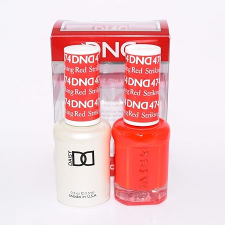 Amazon.com : DND (Gel & Matching Polish) Set (474 - Striking Red ...