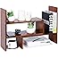 Amazon.com : Flexzion Natural Wooden Desktop Shelf Wood Caddy Desk ...