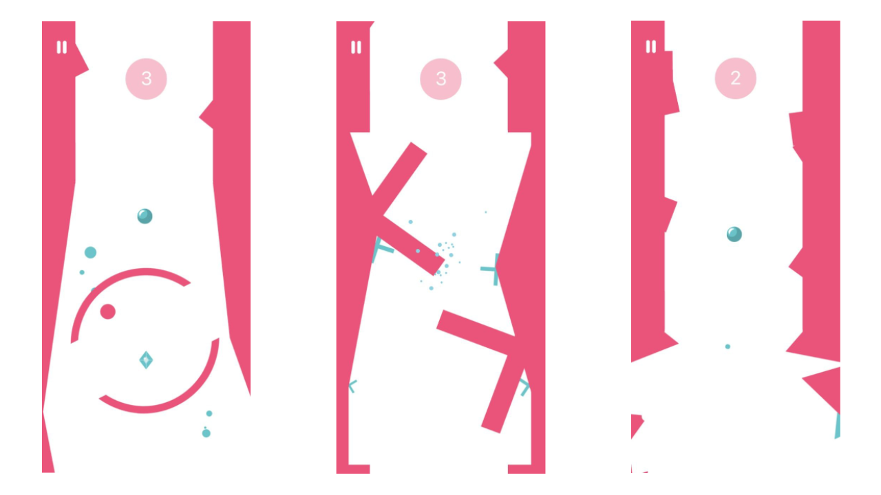 Falling Ball-ball jump game.Control ball rolling game that is pushed ...