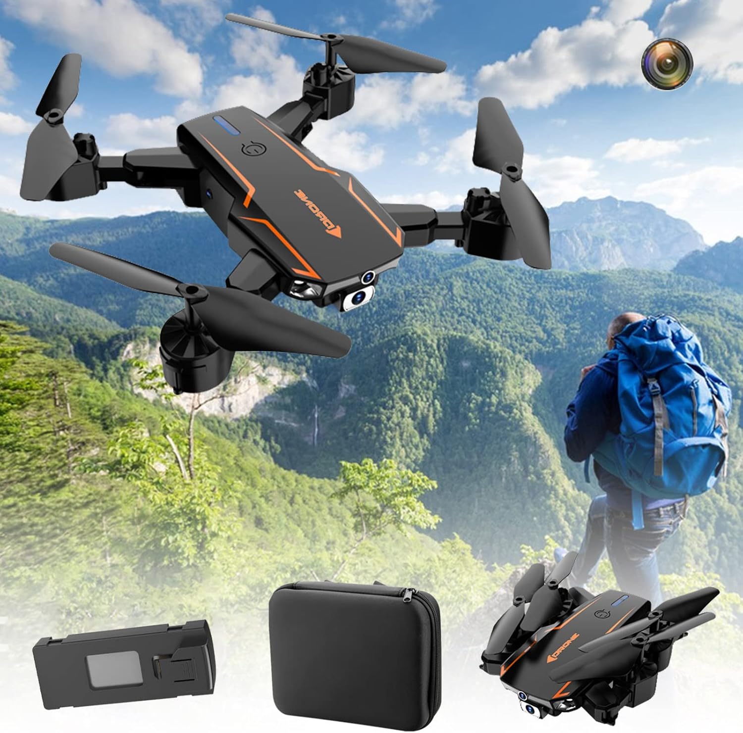 Drone for Adult 1080P FPV Drone Intelligent Obstacle Avoidance Remote ...