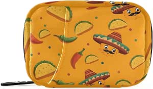 Amazon.com: Taco Mexico Orange Weekly Medicine Pill Organizer Travel ...