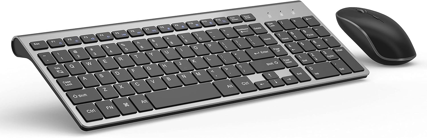 Amazon.com: Wireless Keyboard Mouse Combo, 2.4G Compact and Ultra Slim ...