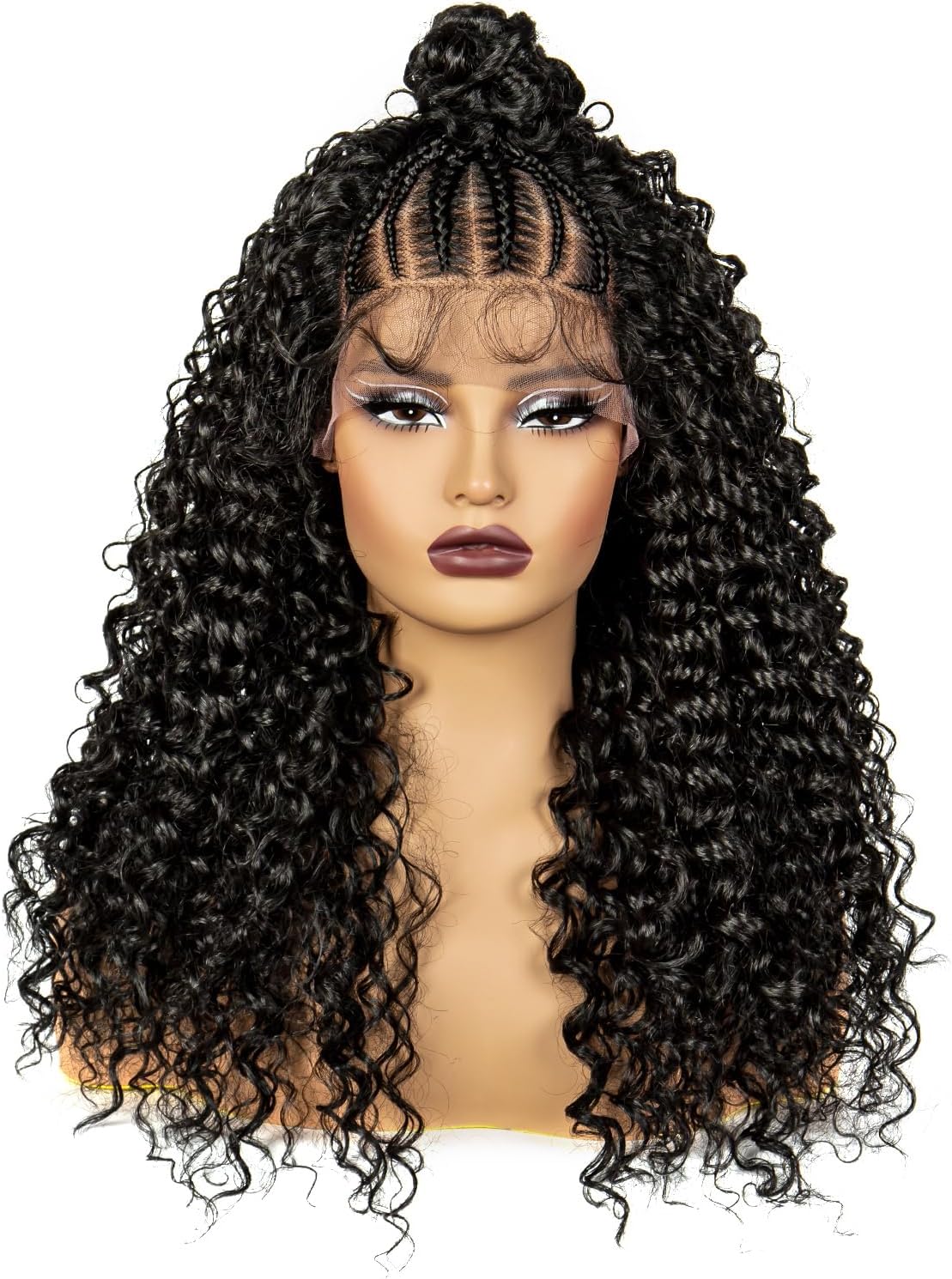 Amazon.com : A ANYTIME Synthetic Braided Hair Wigs for Black Women 24 ...