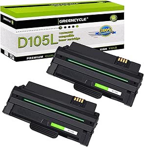 Amazon.com: greencycle Compatible Toner Cartridge Replacement for Samsung MLT-D105L MLT D105L ...