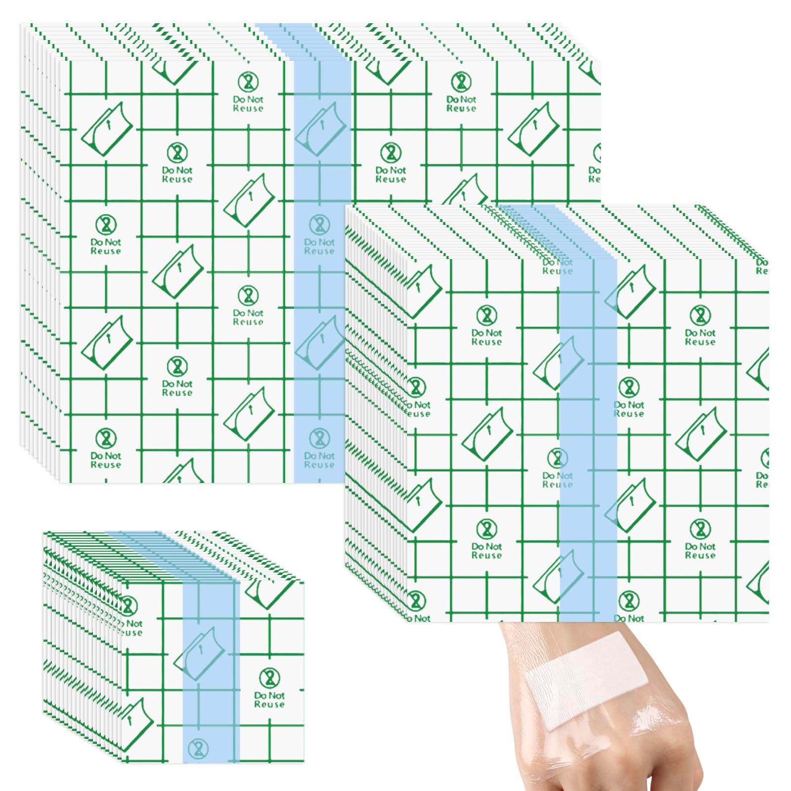 50 PCS Second Skin Tattoo Cover Waterproof Dressings for Wounds Skin ...