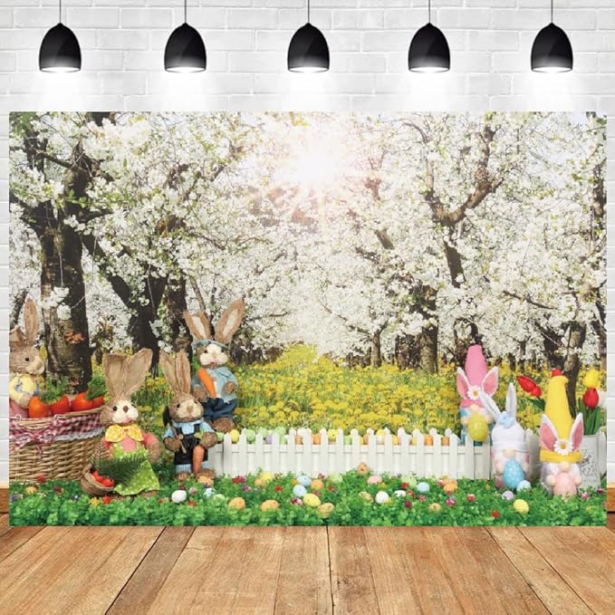 Amazon.com : Yeele 5x3ft Spring Easter Backdrops, Easter Photo ...