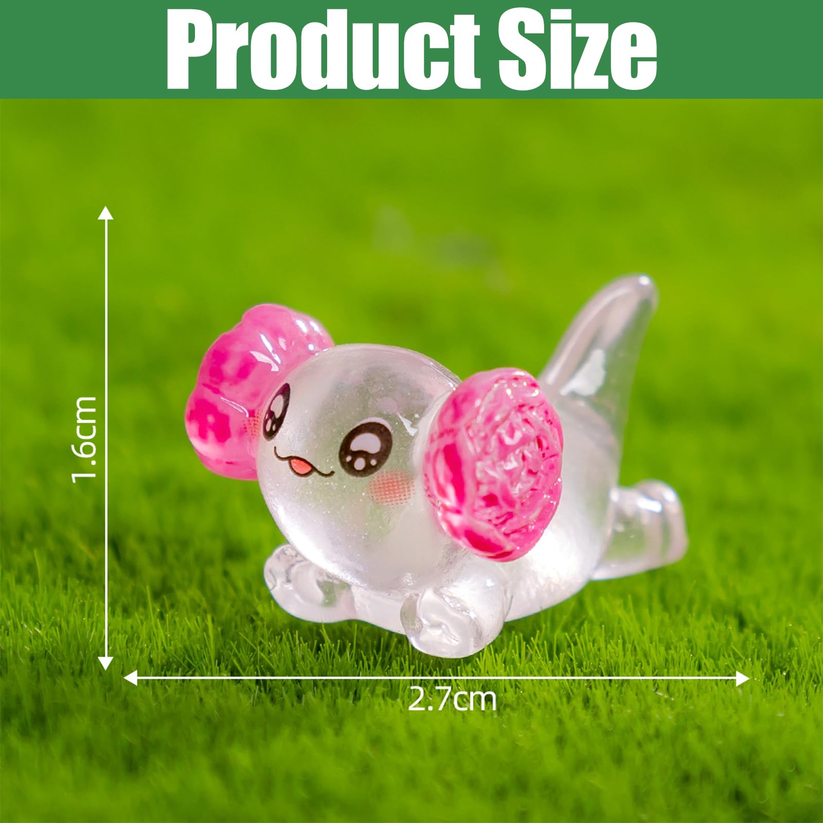 Mini Axolotl Toy, 30 Pcs Mini Resin Animals Axolotls for Mine Craft, 6 ...