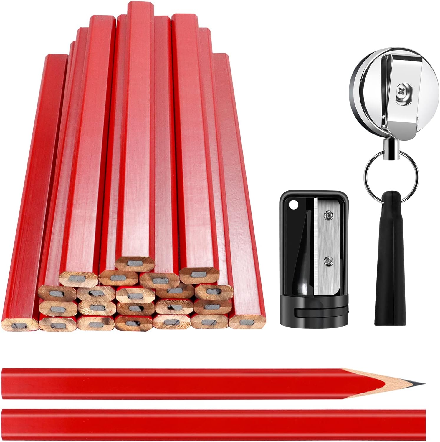 Amazon.com: Rcybeo Carpenter Pencils 24pcs Construction Pencil 7 Inches ...