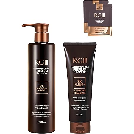 Amazon.com: RG3 RGIII PREMIUM HAIR LOSS CLINIC SHAMPOO (TWO BOTTLE SET ...