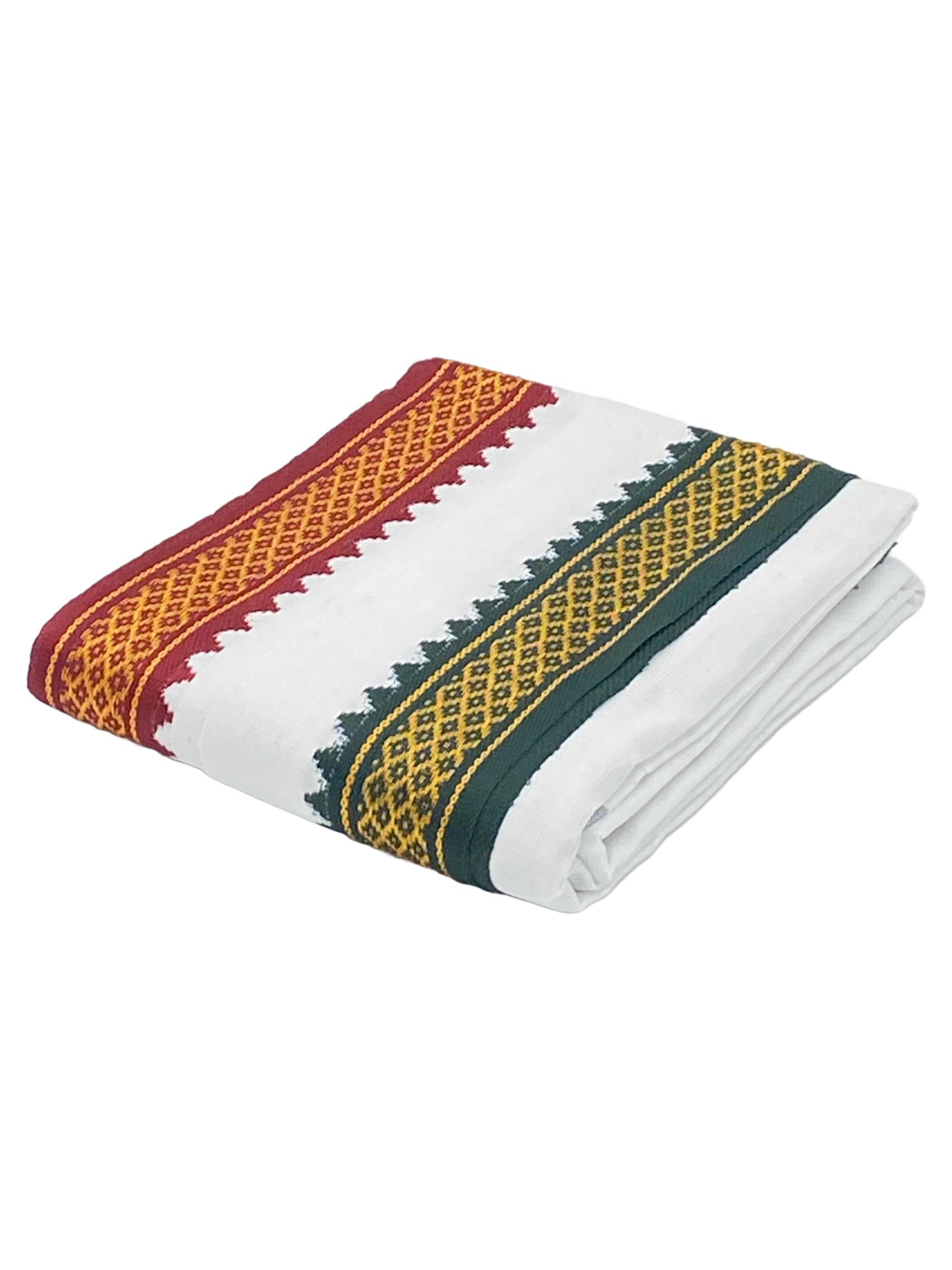 Patpug 1 Piece Thalpati Border Cotton Gamcha/Angocha Towel for Bath ...