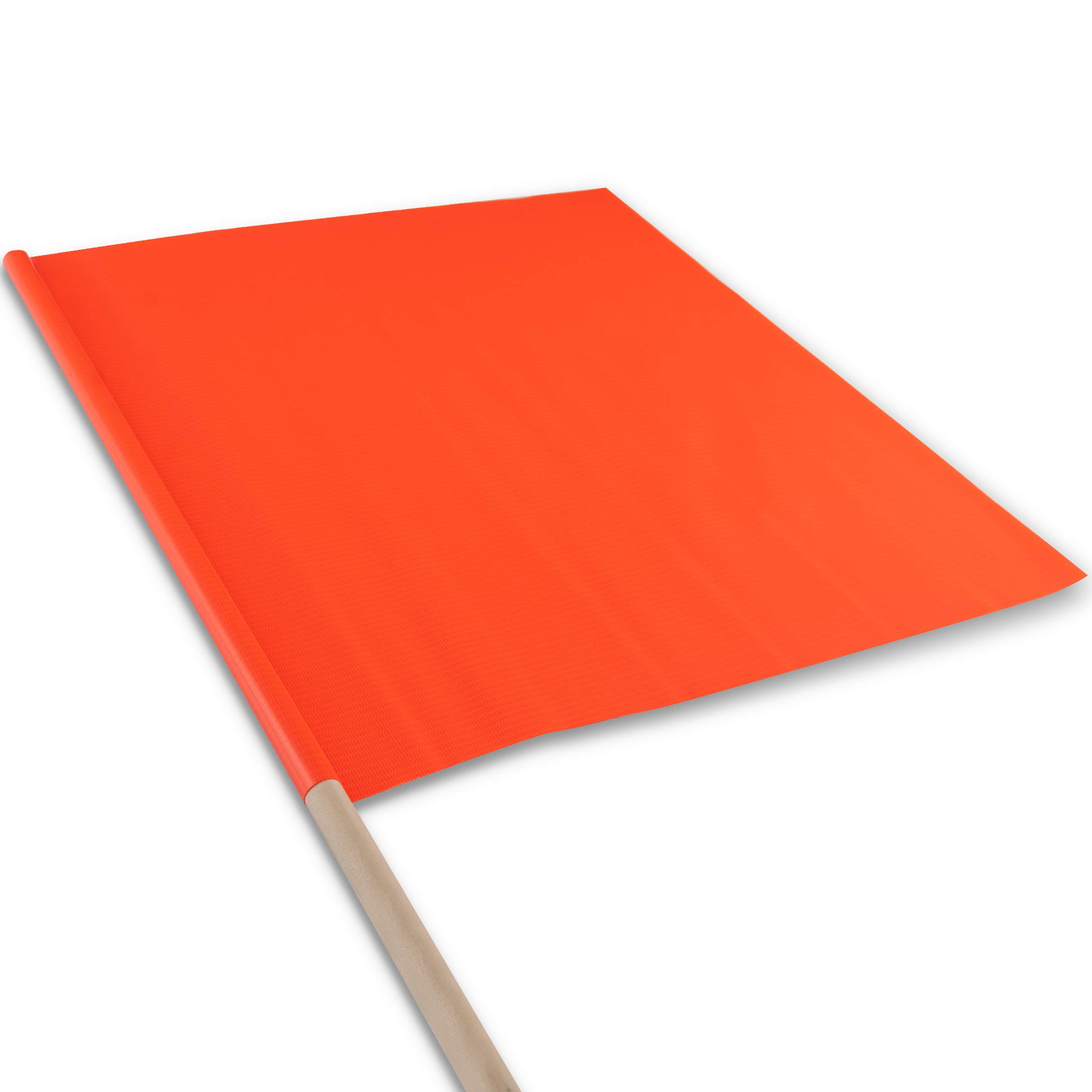 Snapklik.com : 18 Inch X 18 Inch Orange Safety Flag Caution Flags For ...
