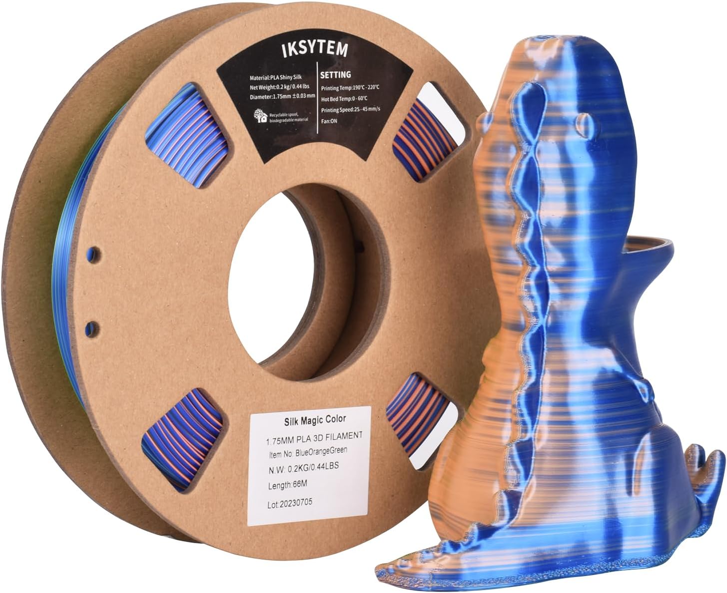 Amazon.com: IKSYTEM 3D Printer Filament, Tri-Colors 3D Filament Blue ...