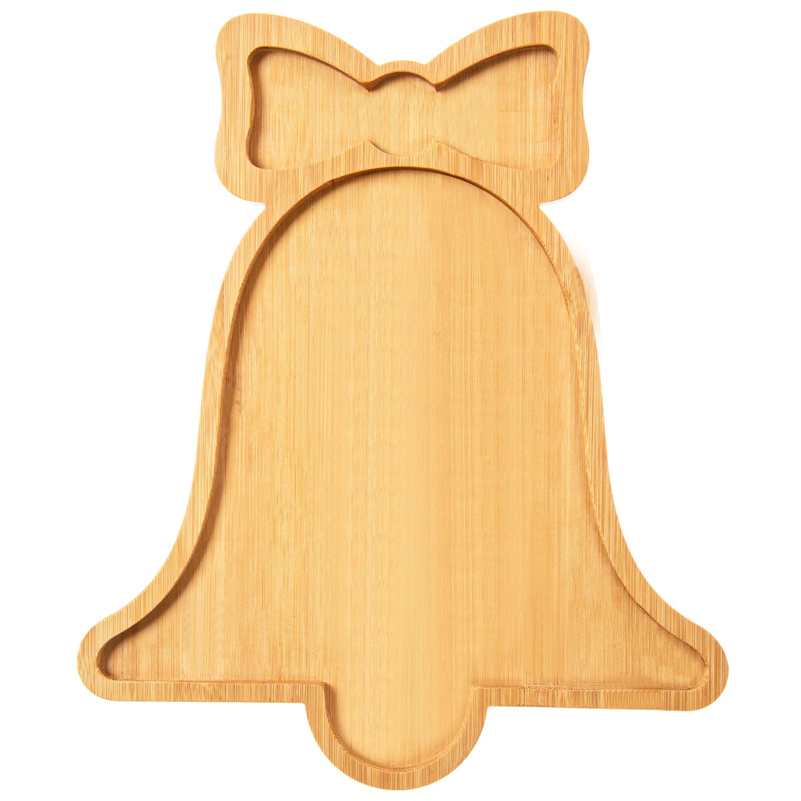 Snapklik.com : AWIZOM Christmas Bell Wooden Serving Tray Bamboo Platter ...