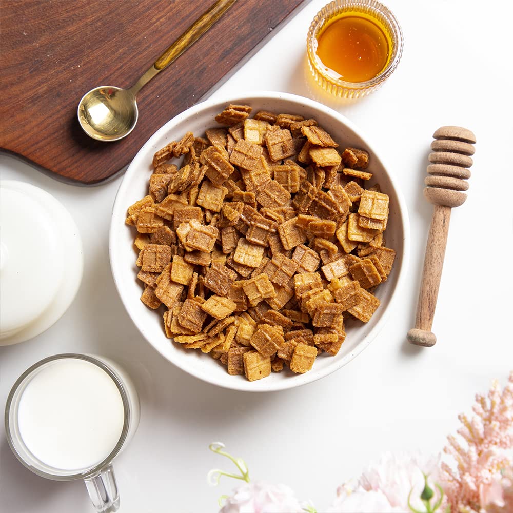 Nova Nova Breakfast Bowl Friendly Waffle Flakes- Honey Cruch I Serves 5 ...