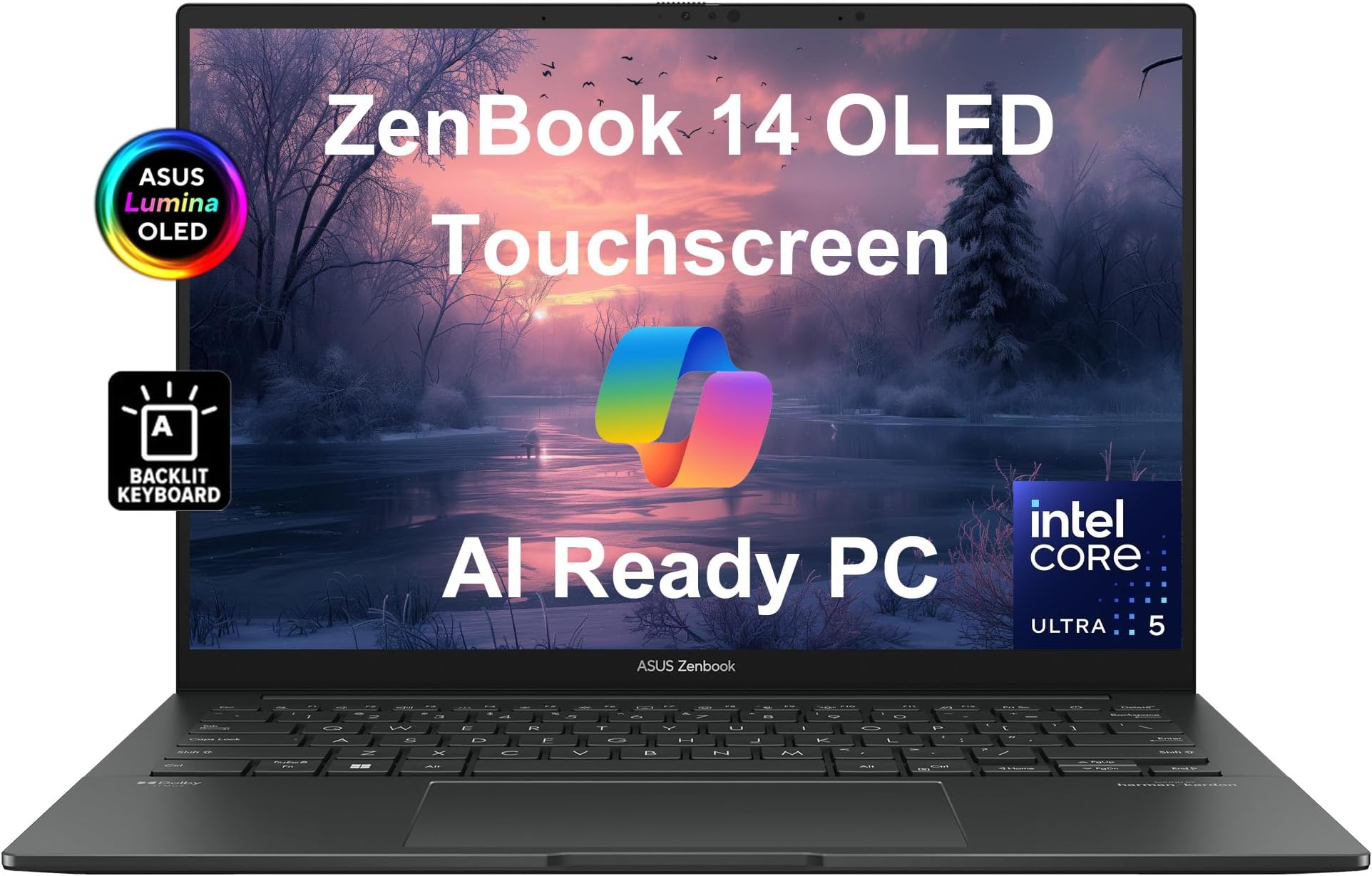 Amazon.com: ASUS ZenBook 14 OLED Q415 Business Laptop (14" FHD+ Touchscreen, Intel 14-Core Ultra ...