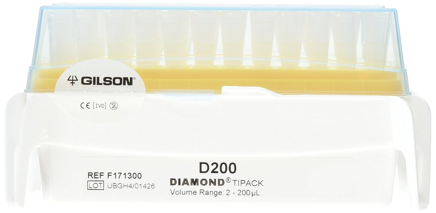 Gilson Pipetman F171300 Diamond Standard Pipettor Tips, Autoclavable ...